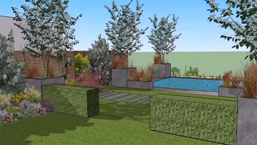 Programa de diseño de jardines 3D gratuito - Nucleo Jardin